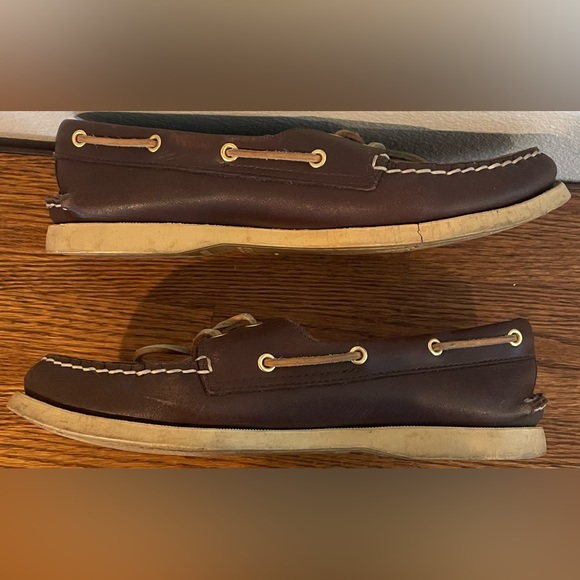 Sperry | Shoes | Brown Leather Sperry Top Sider Boat Dock Shoes Womens ...